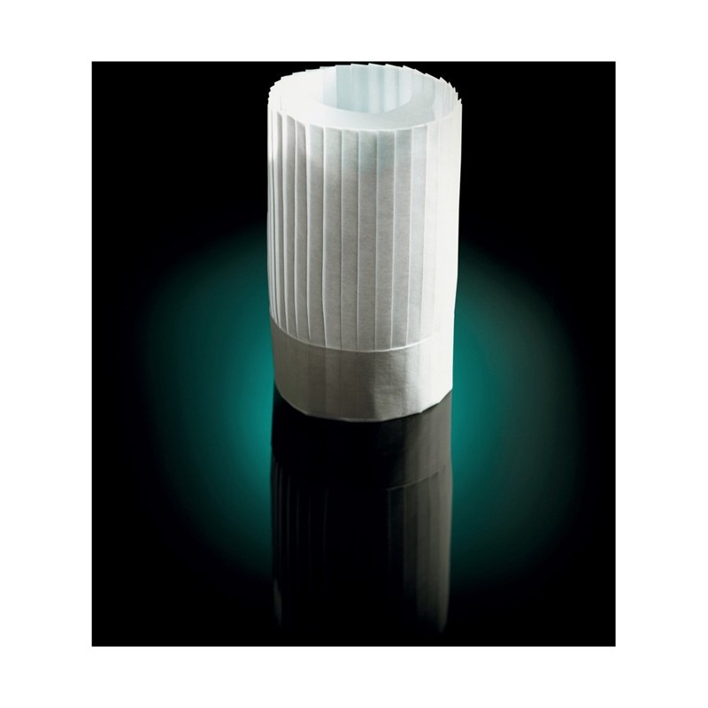 Matfer - Toque Grand Chef avec coiffe H 225 mm (lot de 10)