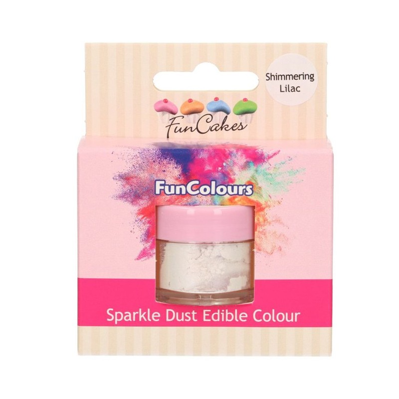 FunCakes Edible FunColours Sparkle Dust Shimmering Lilac - Labo & Gato